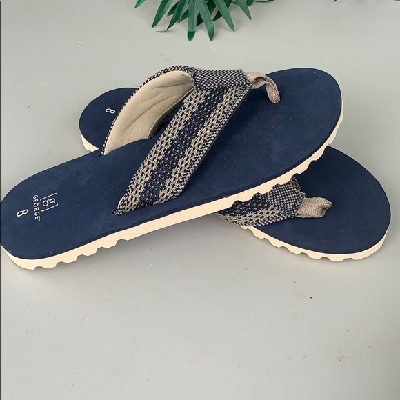 George | Shoes | Mens Knit Flip Flop New | Poshmark